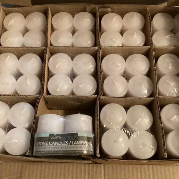 Other | Case Of White Votive Candles Set Of 12 4packs 48 Total Holiday ...